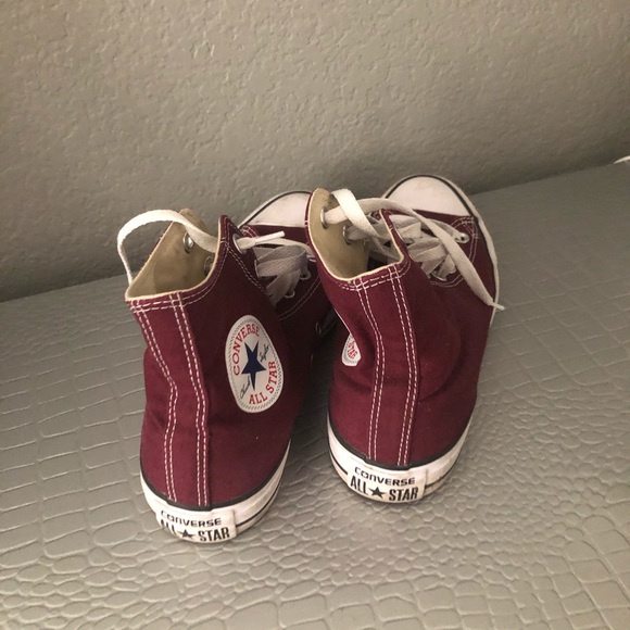 Converse | Shoes | Burgandy Converse | Poshmark